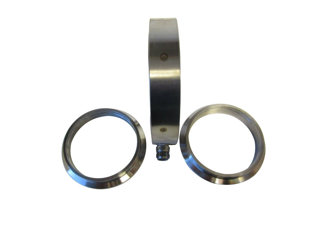 76mm 3" Inch V-Band Clamp Kit including Flanges - Stainless Steel – 800BHP